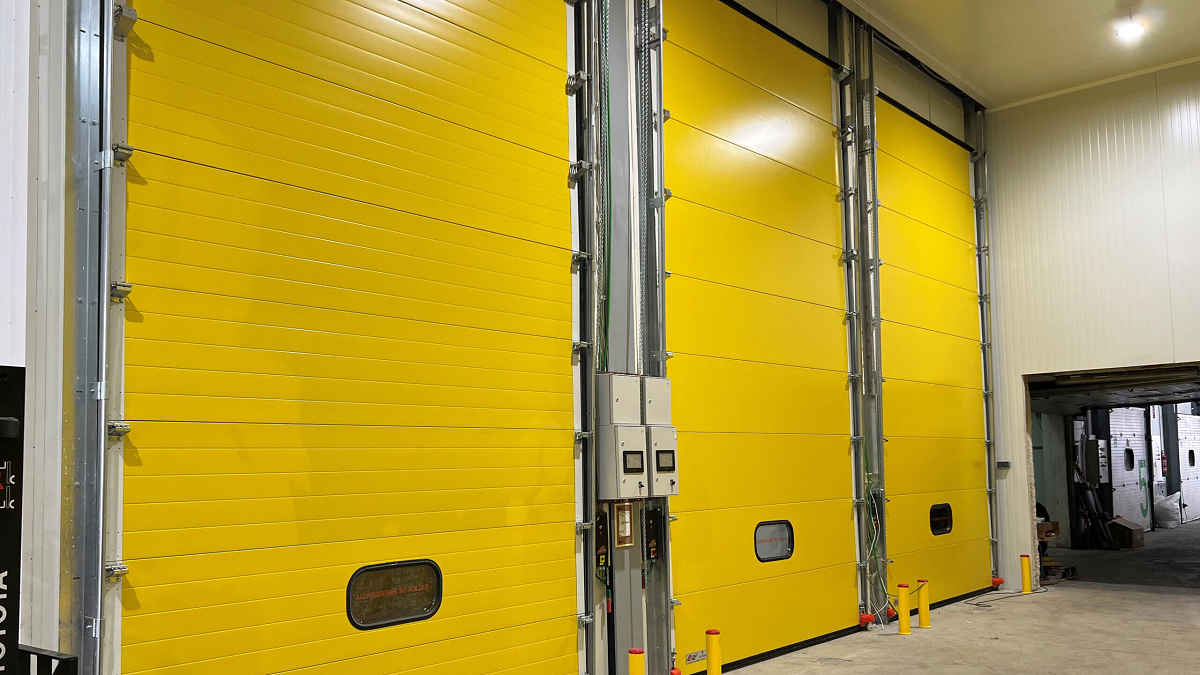 New industrial doors certifications for fruit ripening chambers